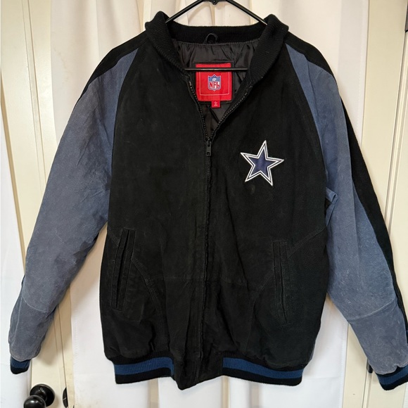 NFL | Jackets & Coats | Vintage Suedeleather Nfl Game Day Dallas ...